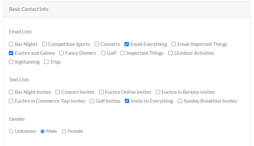 Please Update Email and Text Message Preferences
